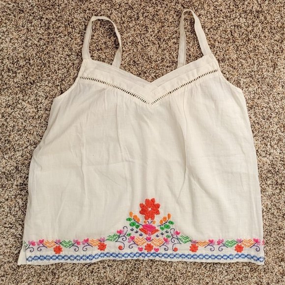 Hang Ten | Tops | Spaghetti Straps Tank Top Sz Xl White 0 Cottton ...